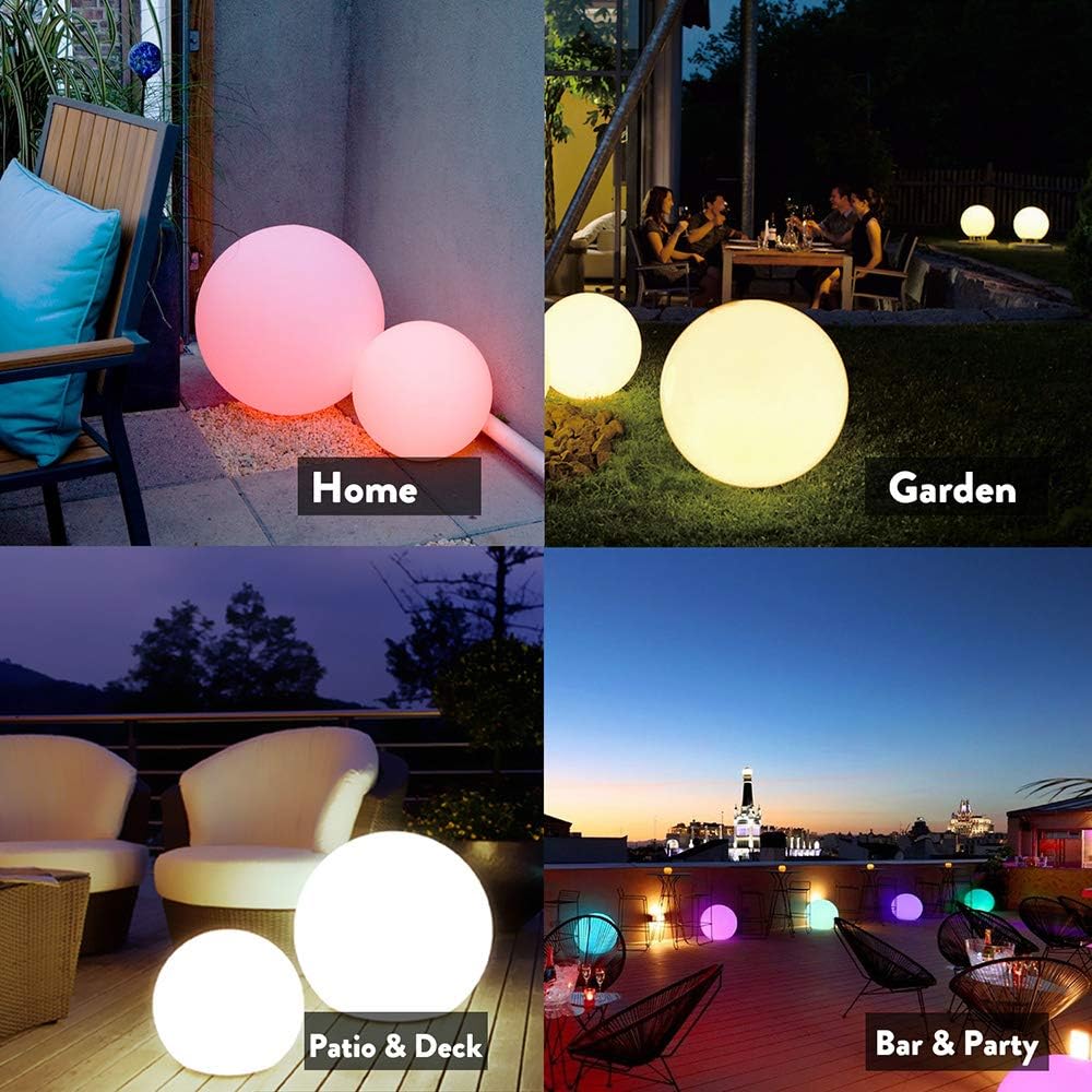 Spectrum Spheres - RGBW LED BALL/ORB - Outdoor and Indoor Light - Rech ...