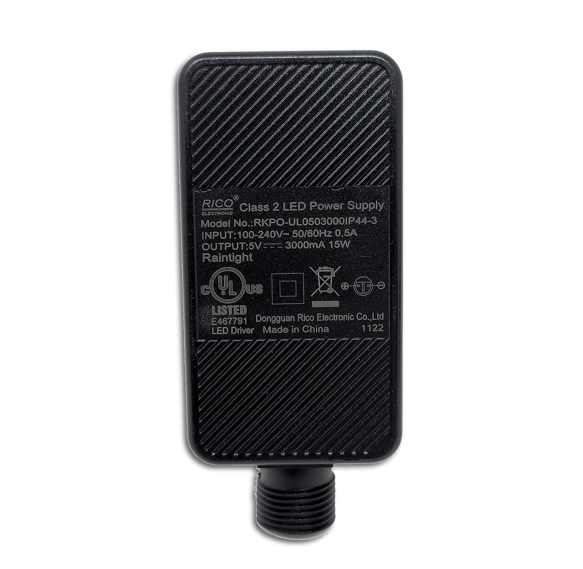 Dongguan RICO Electronic - Power Supply 5v 3000mA RKPO-UL0503000IP44-3 ...