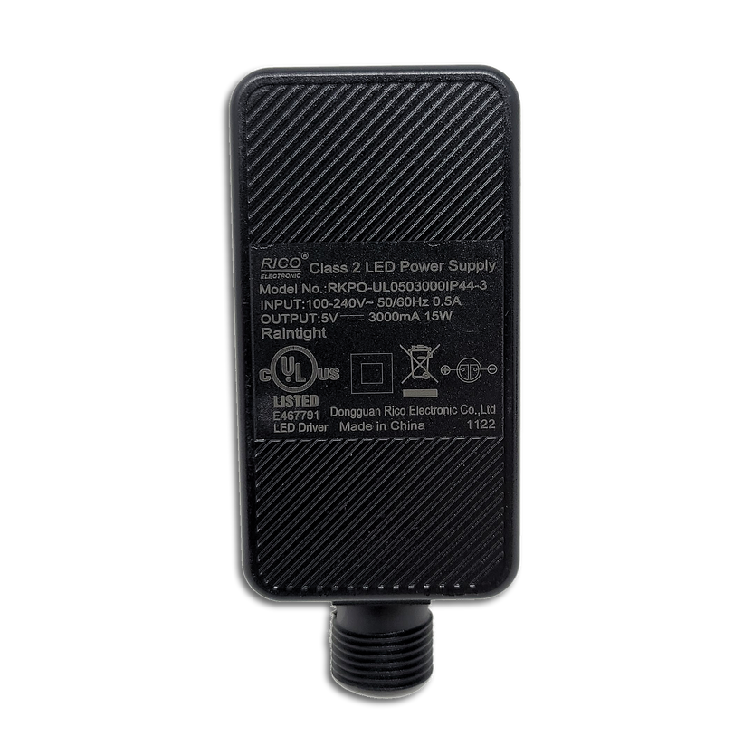 Dongguan RICO Electronic - Power Supply 5v 3000mA RKPO-UL0503000IP44-3 ...