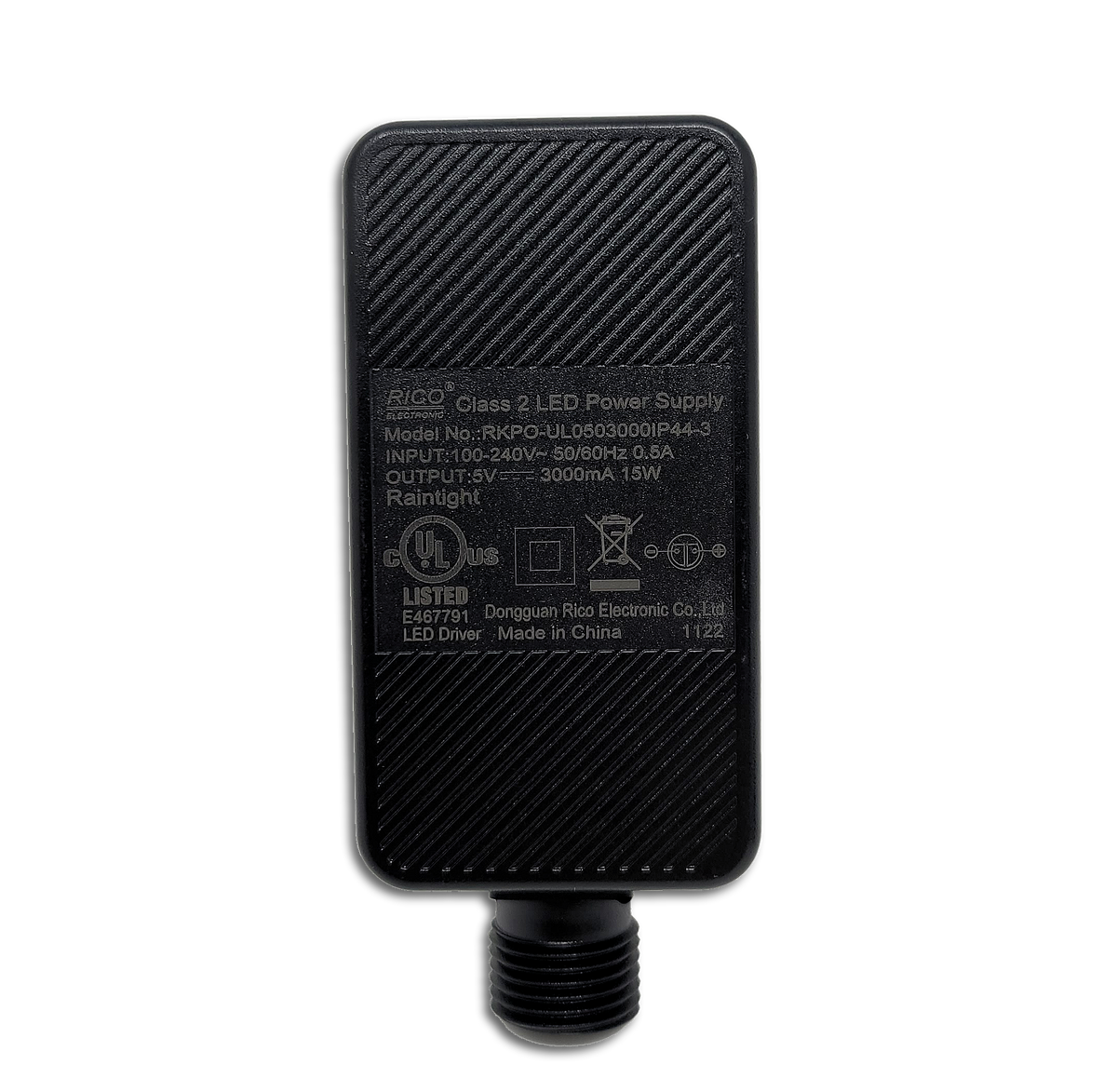 Dongguan RICO Electronic - Power Supply 5v 3000mA RKPO-UL0503000IP44-3 ...