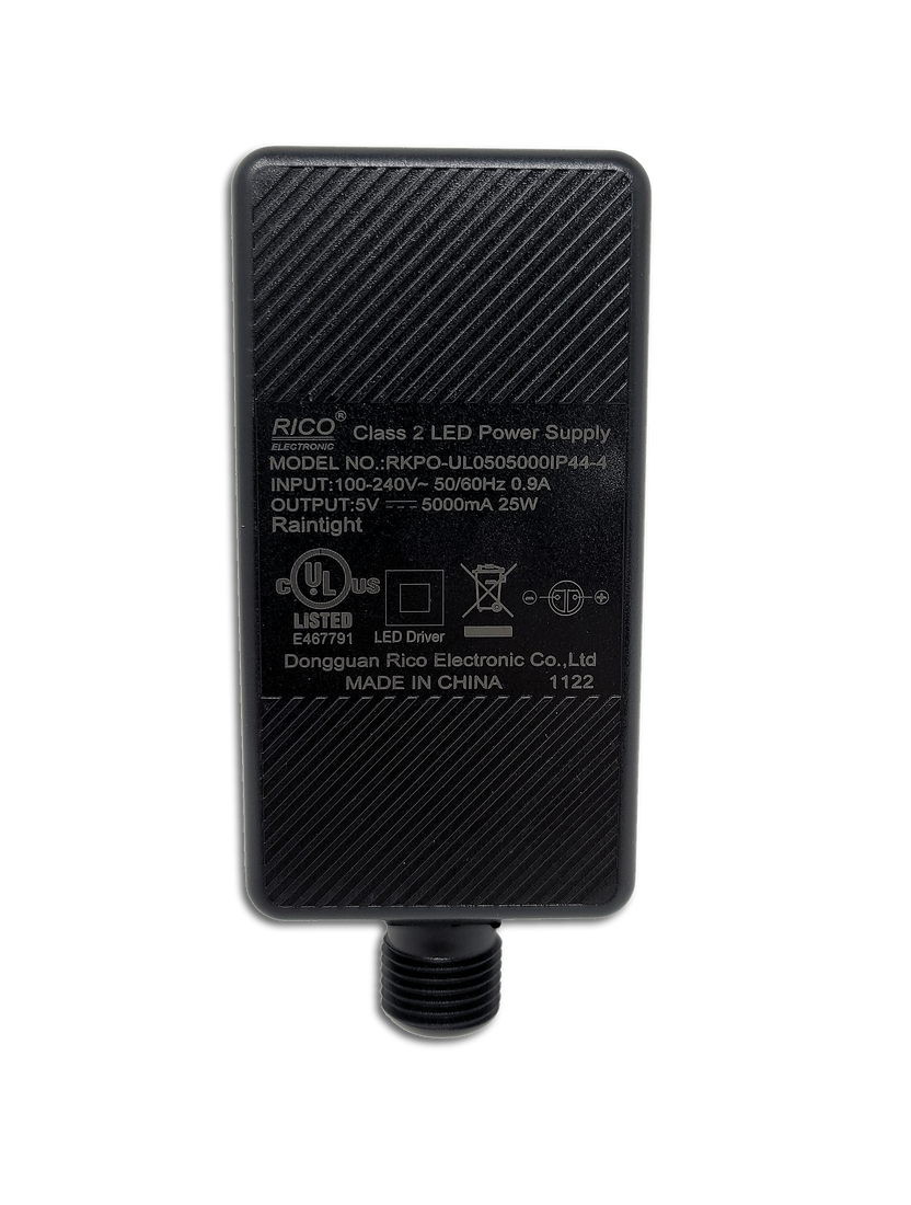 Dongguan RICO Electronic - Power Supply 5v 5000mA RKPO-UUL0505000IP44 ...
