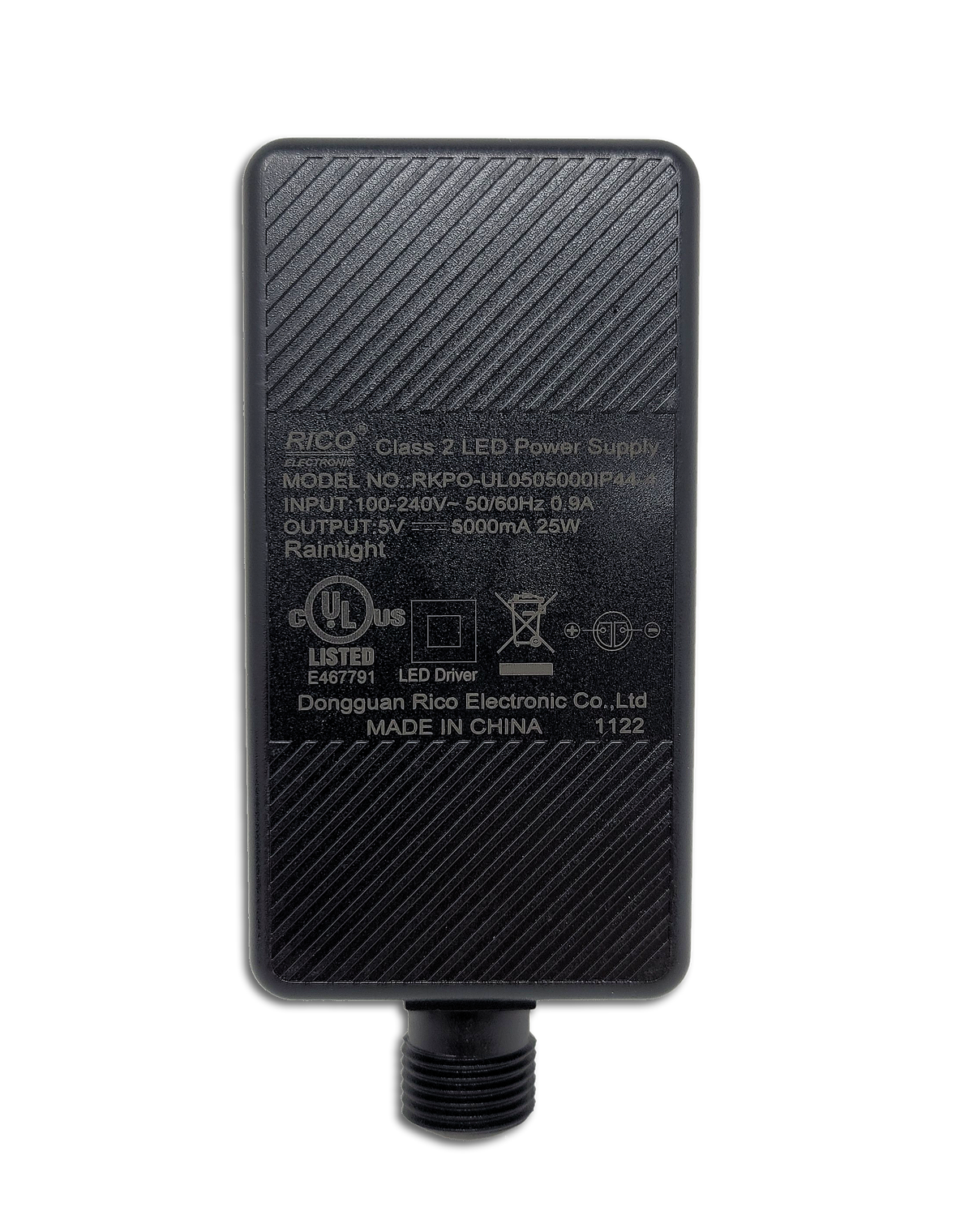 Dongguan RICO Electronic - Power Supply 5v 5000mA RKPO-UUL0505000IP44 ...