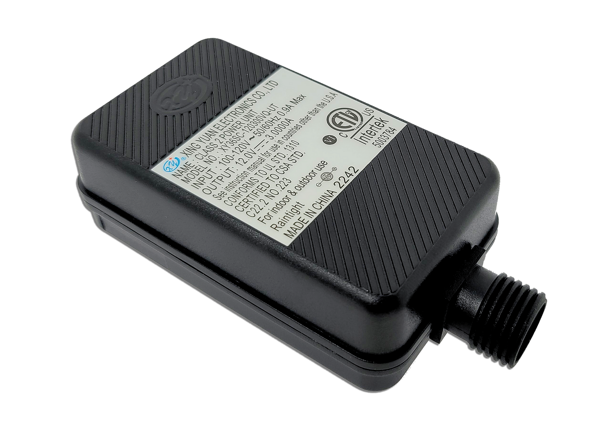 Xing Yuan 12v 3A Power Adapter Connection TIP B | INTERTEK 5003784 XY3 ...