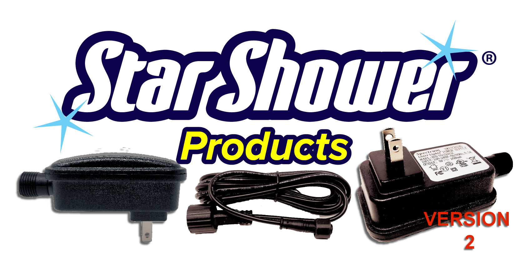 Star Shower Replacement Power Supply Adapter Plug v2| Intertek 5004021 ...